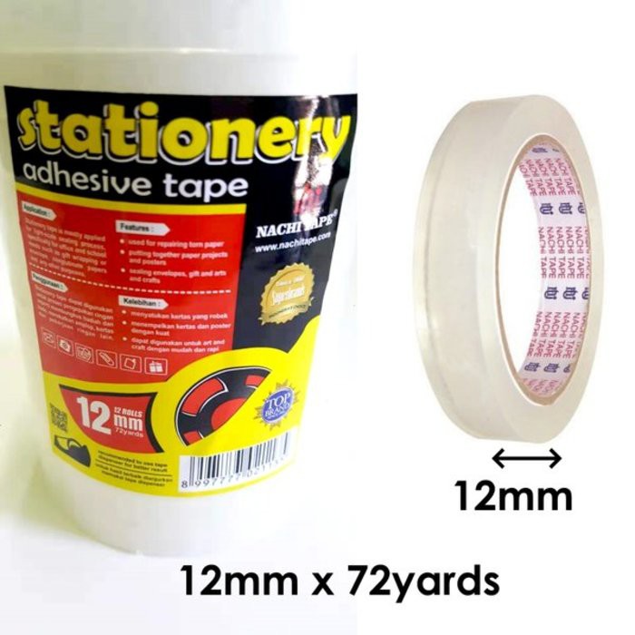 Nachi Clear Insulation/OPP TAPE 12MM (1/2") | Shopee Thailand