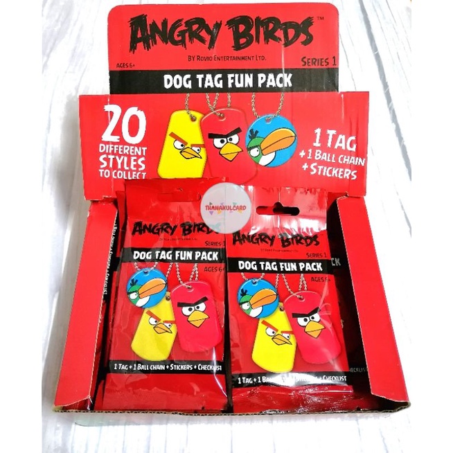(Sealed Pack) ซองสุ่มแท็ก ANGRY BIRDS DOG TAG SERIES 1 | Shopee Thailand