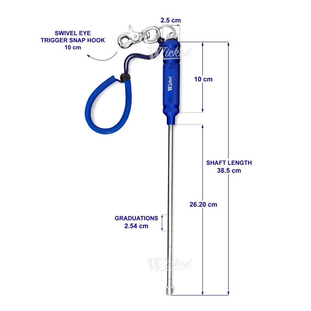 Wicked Muck Stick Pro Scuba Pointer สแตนเลส 316 พร้อมด้ามจับ สำหรับดำ ...
