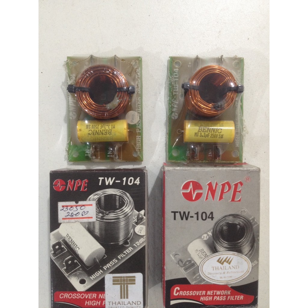 Electronic Dividing Crossover network 2 way NPE TW-104 Tweeter network ...