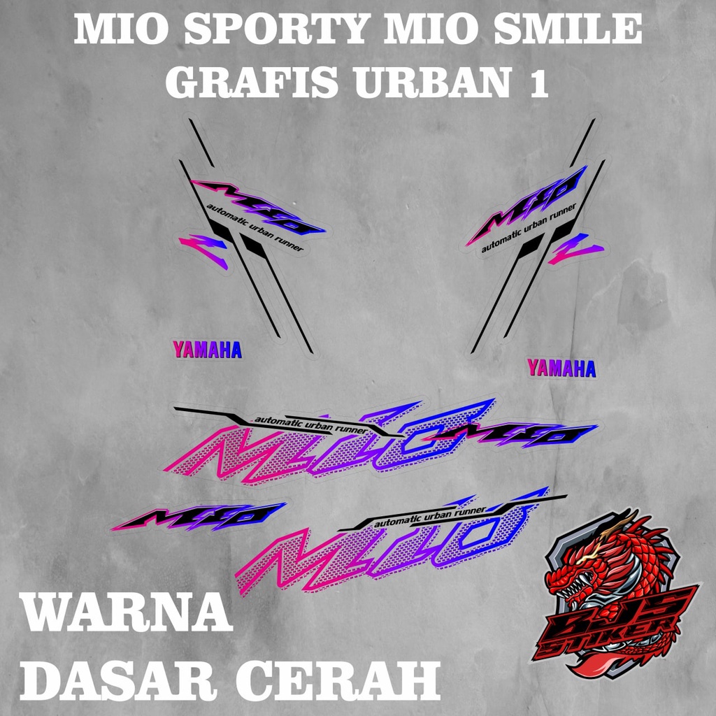 Mio sporty mio smile สติ๊กเกอร์แถบโปร่งใส กราฟิกในเมือง 1 | Shopee Thailand