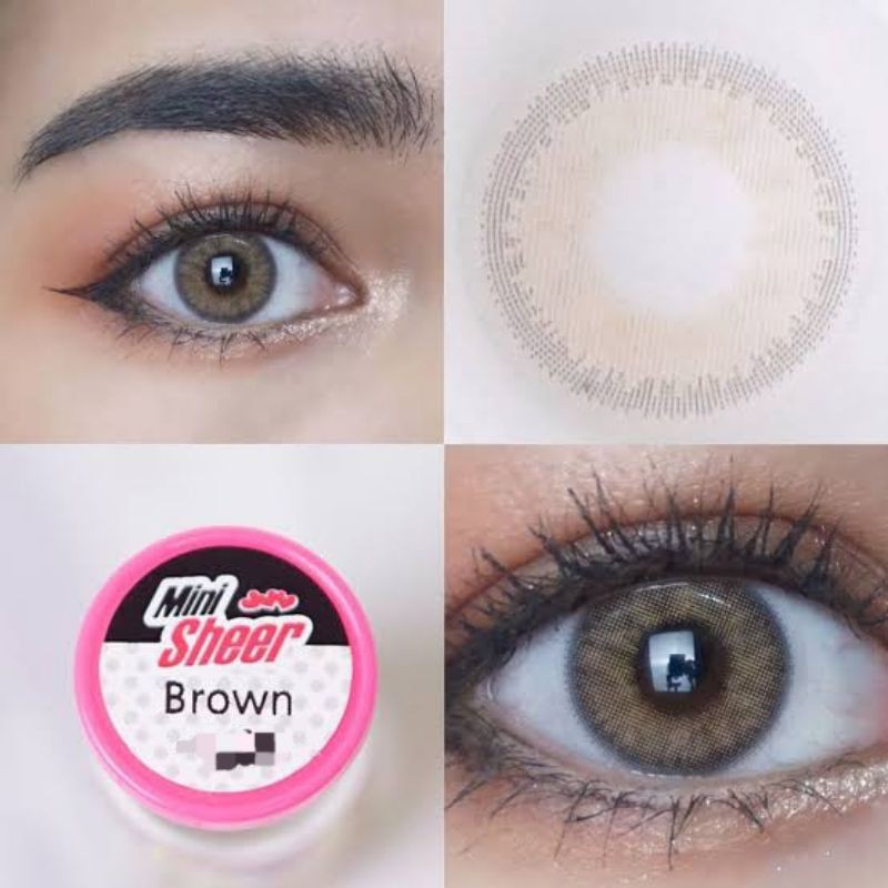 💖 Kitty kawaii ๑ mini Sheer สายตา -00 ถึง -1000 brown gray Contactlens บิ๊กอาย คอนแทคเลนส์ ราคา ...