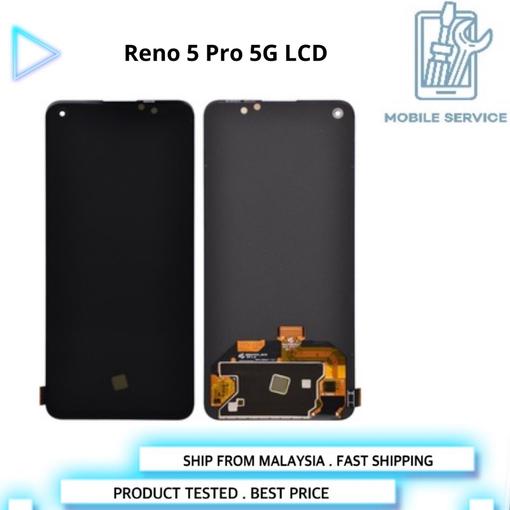 Reno 5 Pro 5G จอแสดงผล LCD + หน้าจอสัมผัส Digitizer อะไหล่ซ่อมแซม (Oled ...