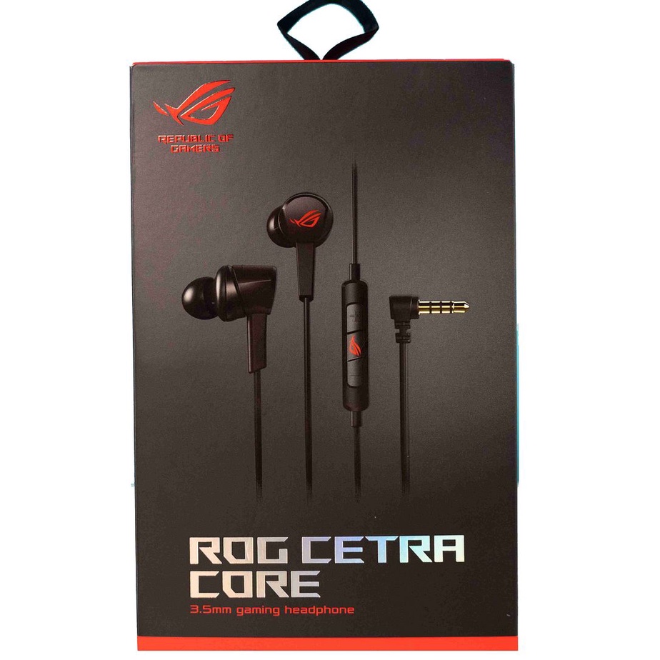 ASUS ROG Cetra Core 3.5mm in-Ear Gaming Headphones ( Black ) | Shopee ...