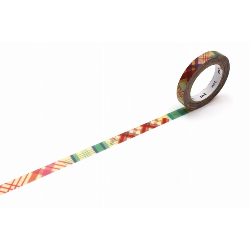 mt masking tape check line (MTEX1P188) / เทปตกแต่งวาชิ ลาย check line ...