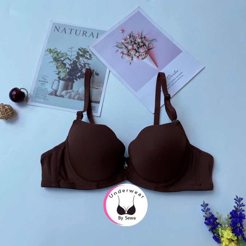 เสื้อใน ไซร้เล็ก ทรง3/4คัพA ฟองบางมีโครง ขอบหยัก(K915) | Shopee Thailand