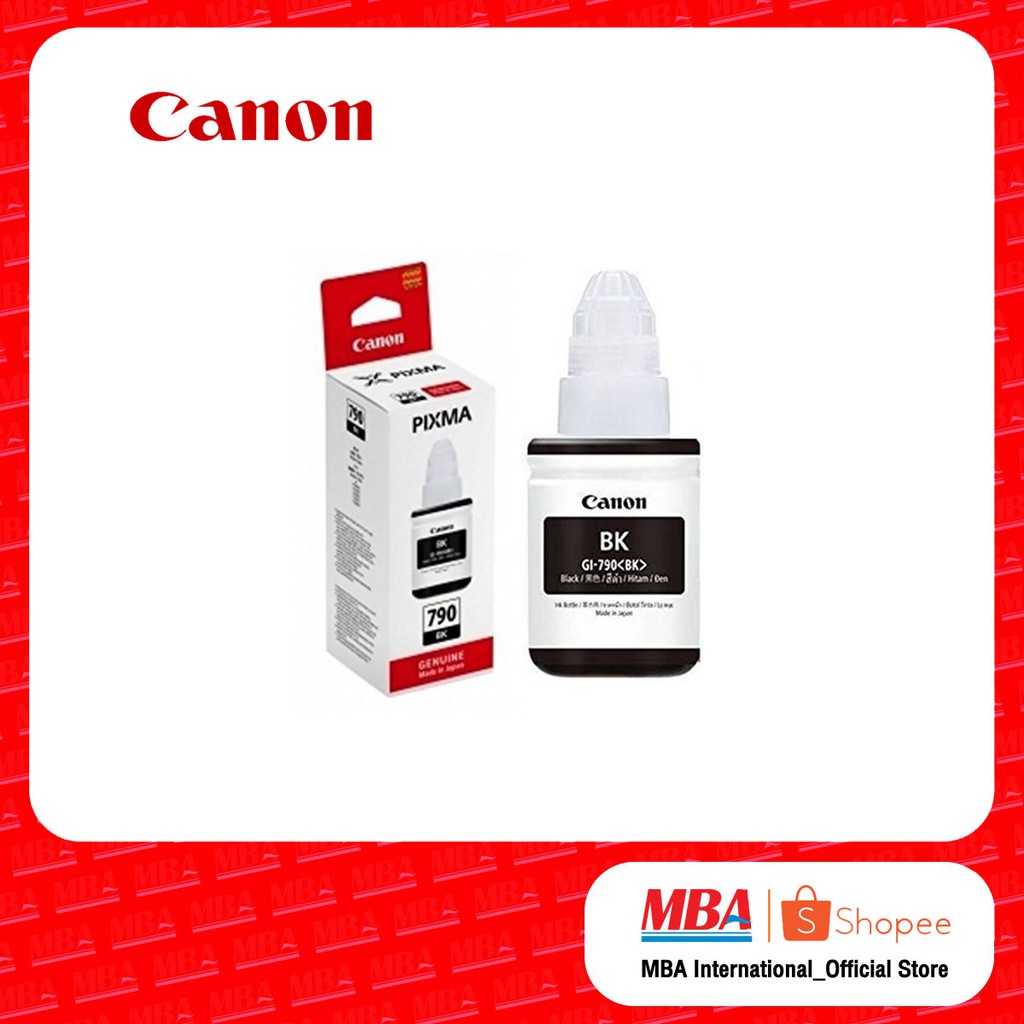 Canon GI-790BK Ink Cartridge ตลับหมึกอิงค์เจ็ท สีดำ (135ml) | Shopee ...