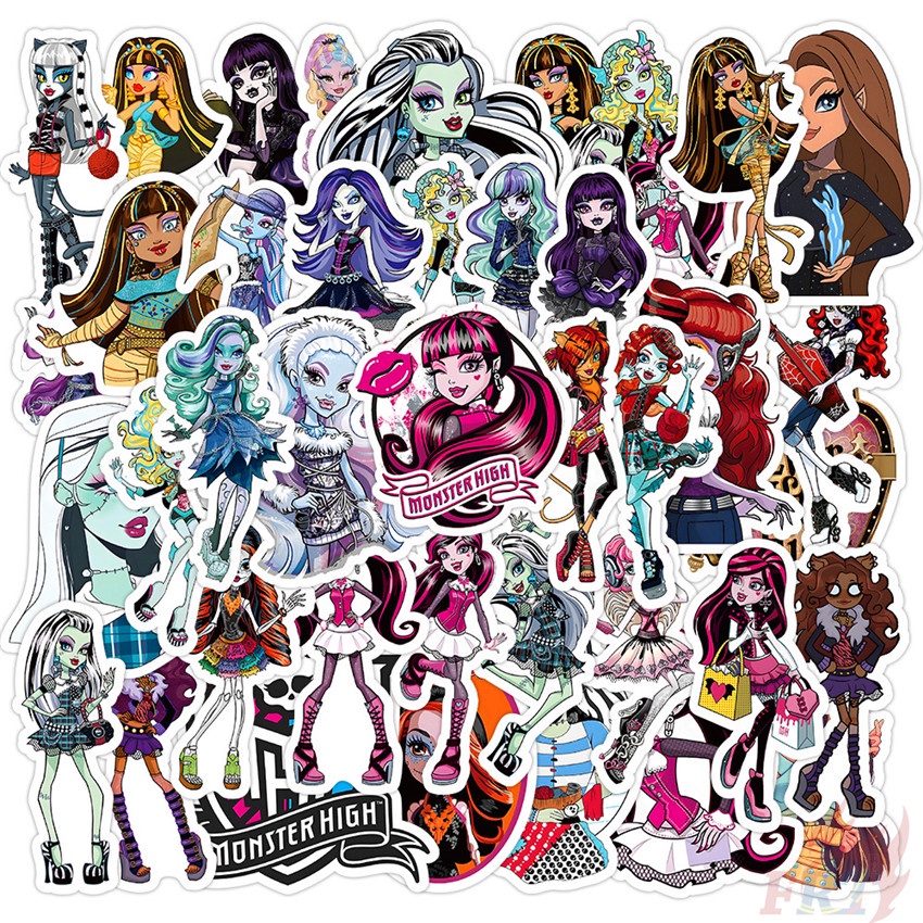 Monster High Series 02 Stickers 50Pcs/Set Waterproof DIY Fashion Decals ...