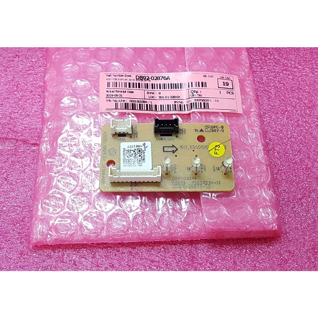 แผงไฟแสดงผลการทำงาน Display samsung รุ่น DB92-02876A ASSY PCB DISPLAY ...