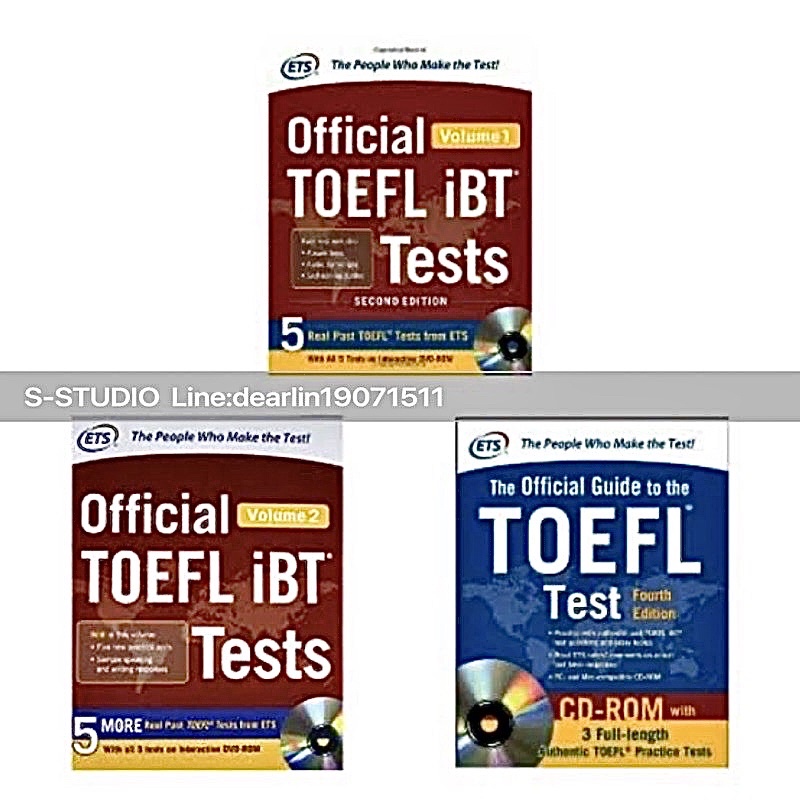 Toefl IBT Official TOEFL iBT Tests Volume เล่มดำ ฉบับพิมพ์ภาษาอังกฤษ ...