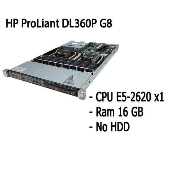เซิร์ฟเวอร์ HP ProLiant DL360P G8 Server CPU E5-2620 x1 Ram 16 GB No HDD | Shopee Thailand