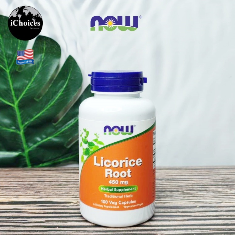 [NOW Foods] Licorice Root 450 mg 100 Veg Capsules รากชะเอมเทศ | Shopee ...