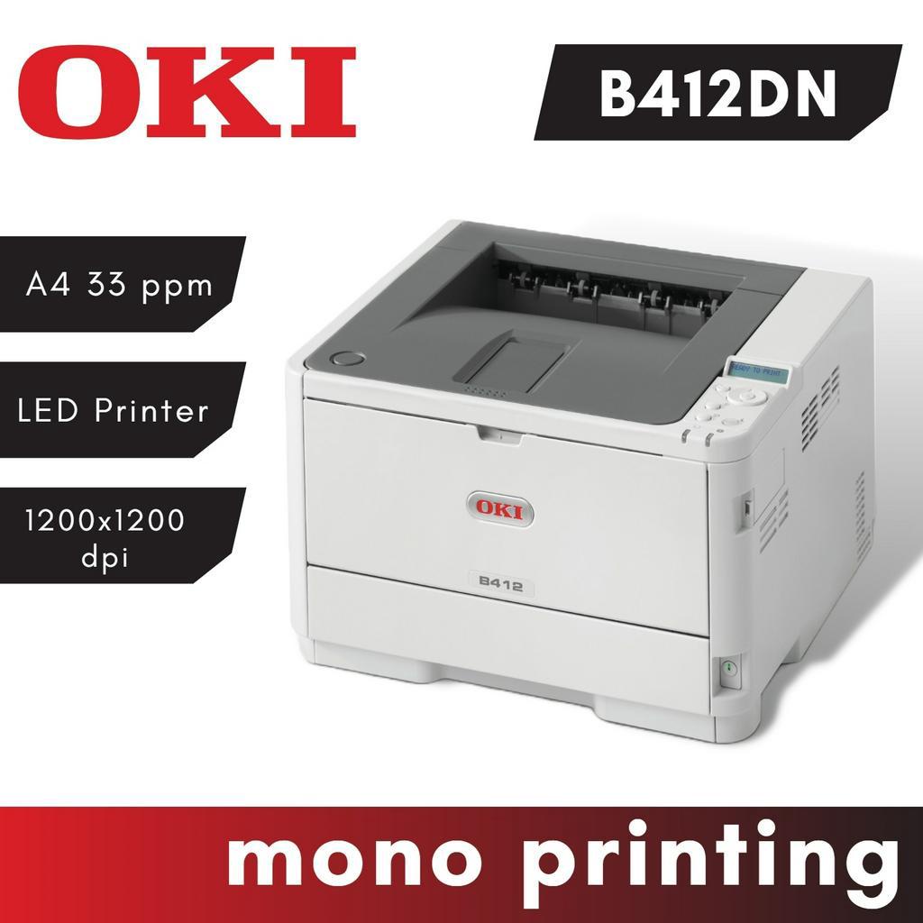Printer laser OKI รุ่น B412DN (OKI-45762003) | Shopee Thailand