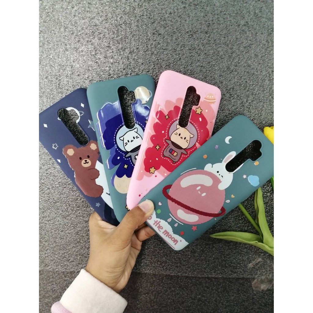 เคส ออปโป้ A5 A9 2020 TPU พื้นด้าน สกรีนเงา เซ็ตสัตว์ในอวกาศ OPPO ...