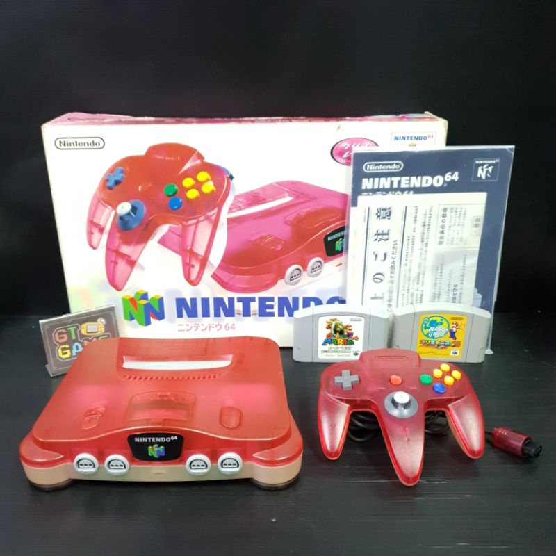 Nintendo N64 Limited Edition Clear Red 💗NTSC-J 🎮 🇯🇵 (Japan ) 90% 🤩Boxed ...