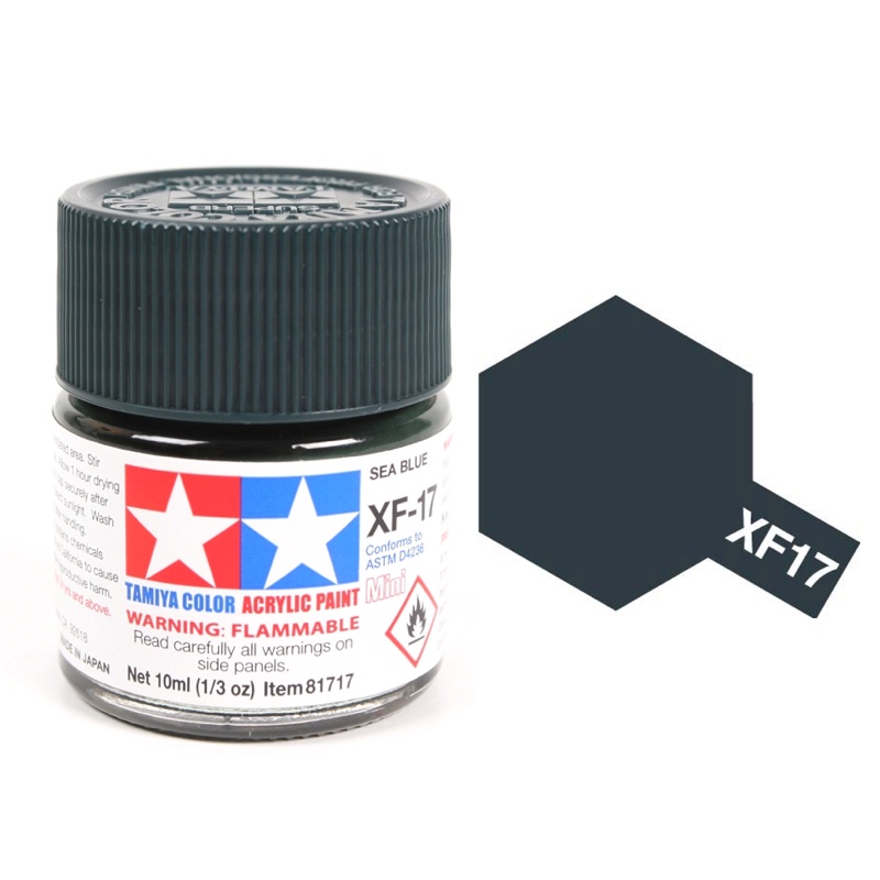 สีอะคริลิค TAMIYA ACRYLIC XF-15 81715, XF-16 81716, XF-17 81717, XF-18 ...