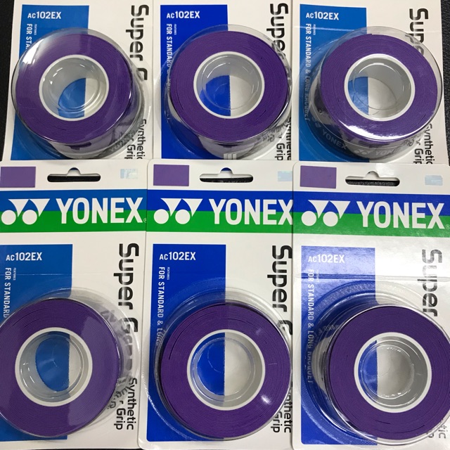 Yonex AC102 EX Super Grap กริ้ปพันด้าม แบบบาง 1 แพ็ค มี 3 ชิ้น พันได้ 3 ...