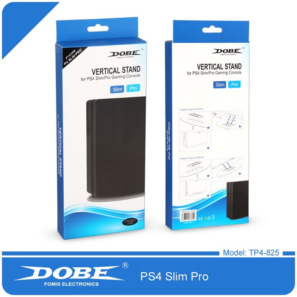 DOBE Vertical Stand for PS4 Slim&Pro ฐานตั้งเครื่อง PS4 สีดำใส | Shopee ...
