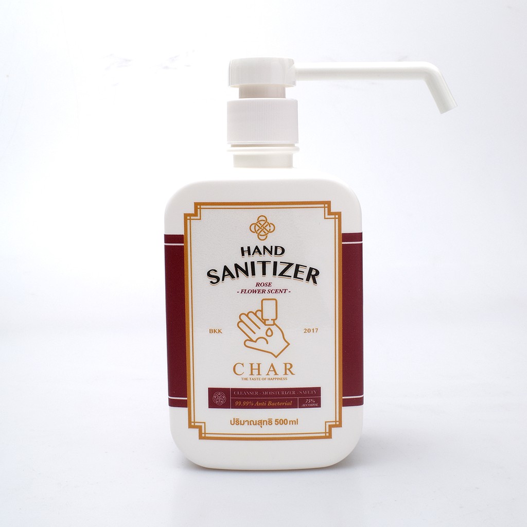 CHAR Hand Sanitizer (สเปรย์แอลกอฮอล์ กลิ่นดอกไม้) Alcohol 75% (500 ml ...