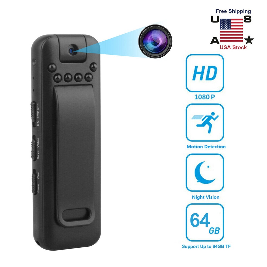 Ready Stock】1080P HD Mini Camera Video DVR IR Night Cam 8-hour Motion ...