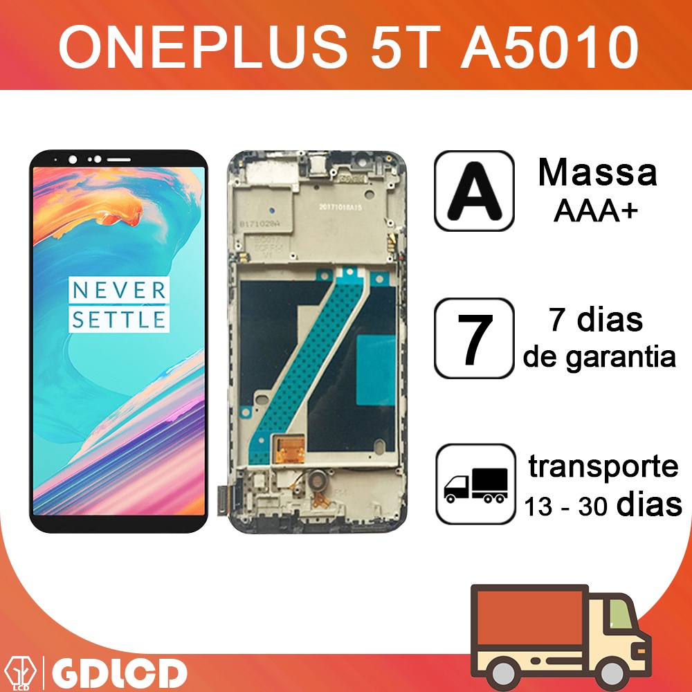 อะไหล่หน้าจอสัมผัสดิจิทัล LCD แบบเปลี่ยน สําหรับ Oneplus 5T A5010 ...