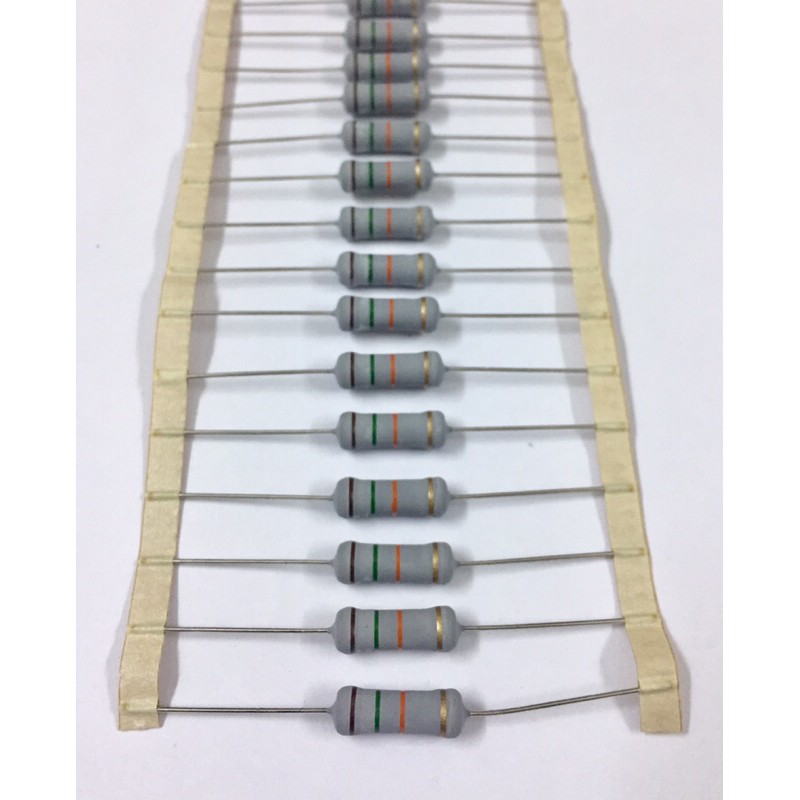 10ชิ้น ตัวต้านทาน 3W 15K +-5% Resistor 15เคโอห์ม 3วัตต์ ค่าความผิดพลาด ...