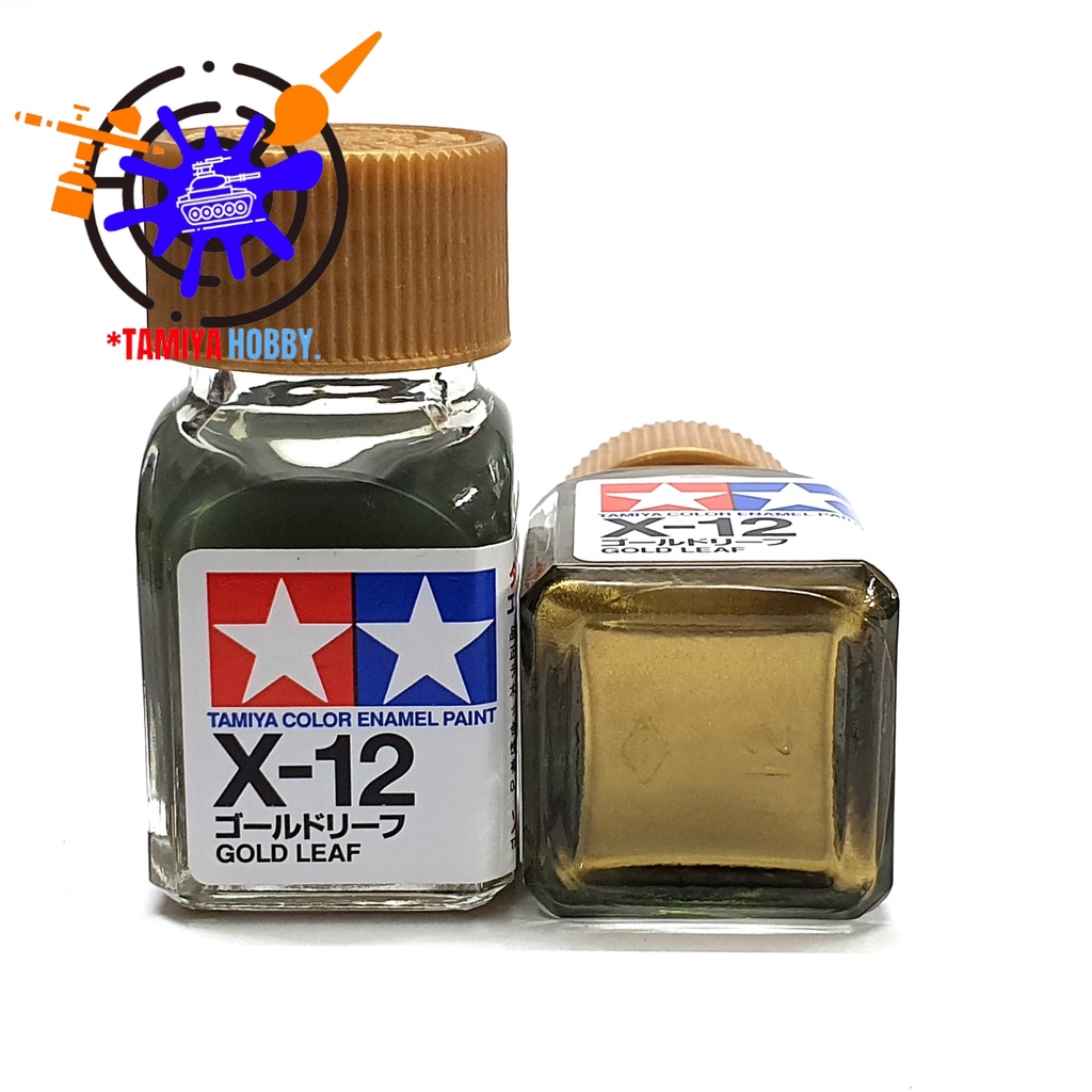 สีสูตรน้ำมันชนิดเงา Tamiya Enamel X12 Gold Leaf 10ml | Shopee Thailand