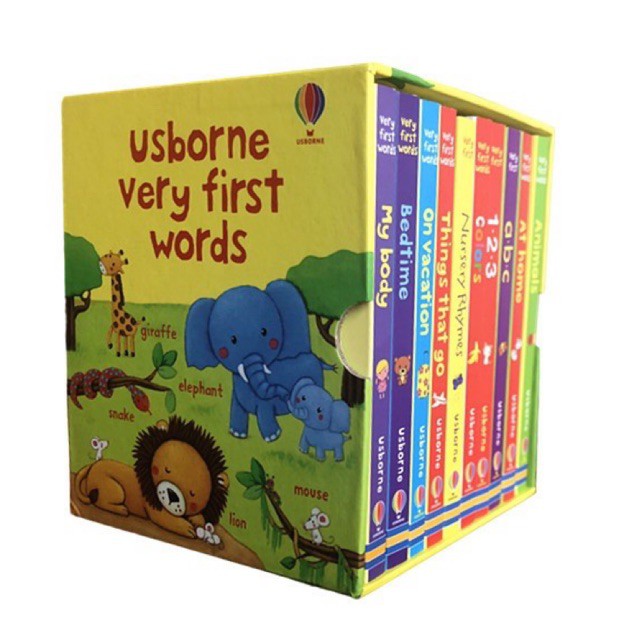 Usborne Very First Words Box Set 10 เล่ม | Shopee Thailand
