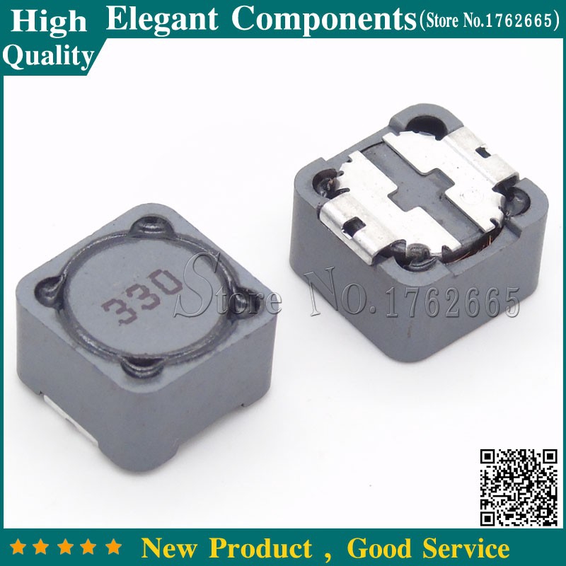 10PCS CD127 33UH 330 Power Inductors Size 12*12*7MM 33 UH Inductor SMD ...