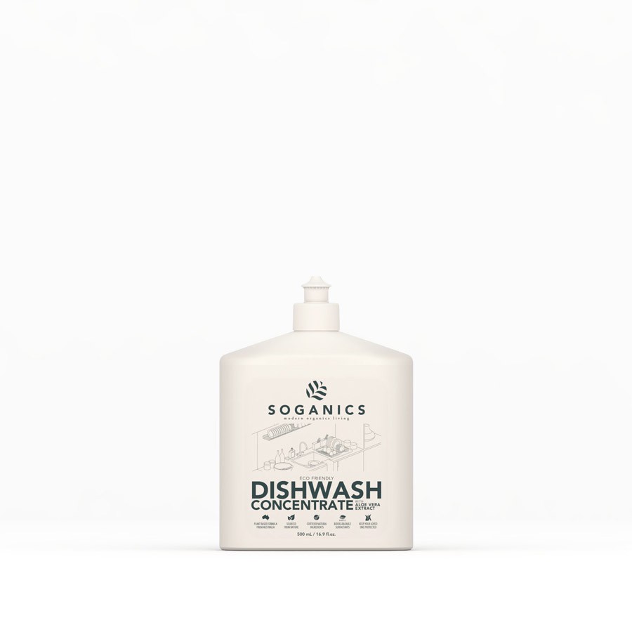SOGANICS Dishwash Concentrate โซแกนิคส์ น้ำยาล้างจาน พร้อมสารสกัดจากอ ...
