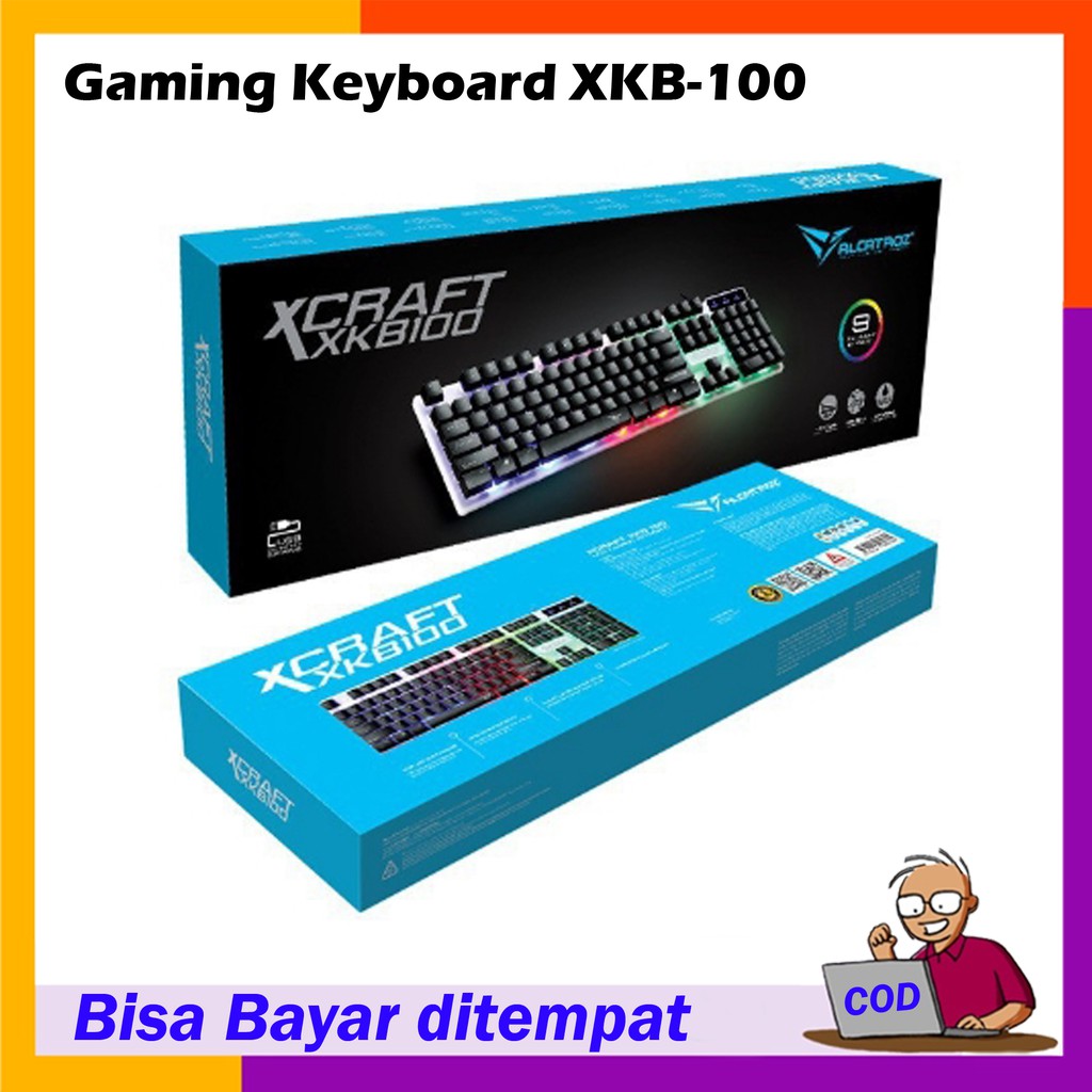 Alcatroz Xkb - 100 คีย์บอร์ดเล่นเกม | Shopee Thailand