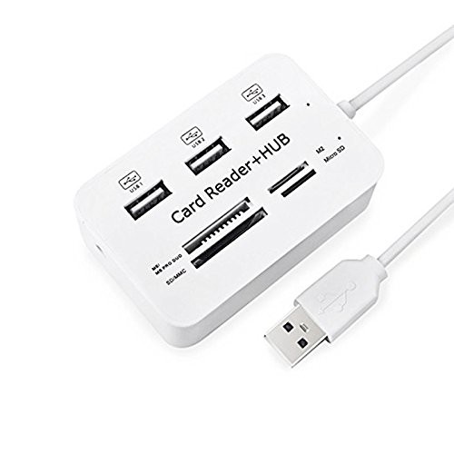 USB Hub Combo 2.0 3 Ports Card Reader High Speed Multi USB Splitter Hub ...