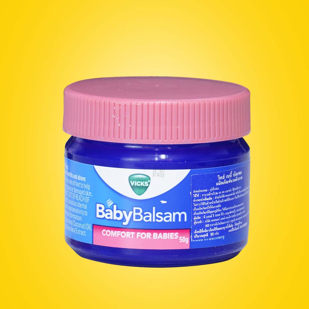 Vicks Baby Balsam 50g. - วิคส์ เบบี้ บัลแซม วิคสูตรเบบี้อ่อนโยนสำหรับ ...