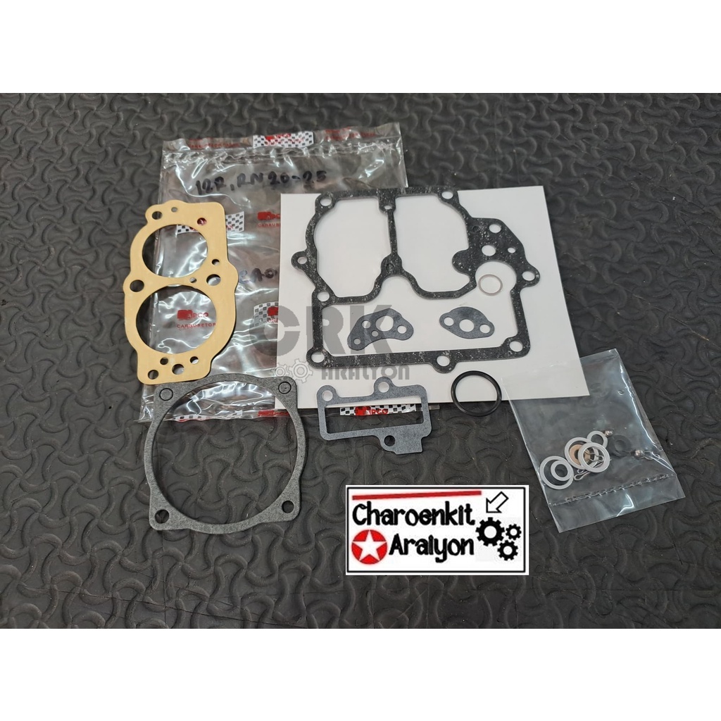 ชุด ประเก็นคาบิว คาบูเรเตอร์ + แหวน TOYOTA โตโยต้า 12R RN20 RN25 RN30 ...