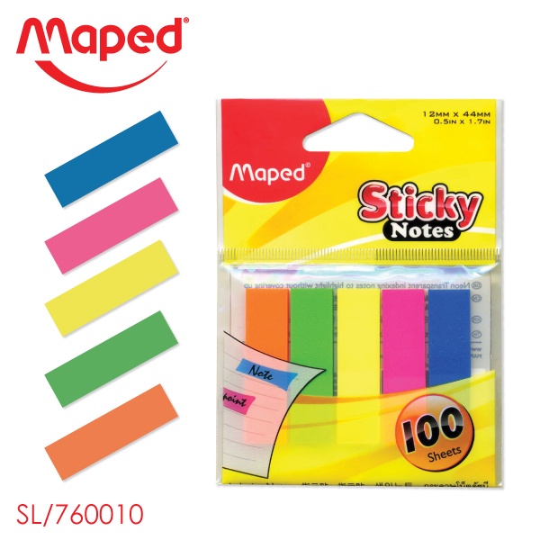 Maped Sticky Notes Film Index กระดาษโน๊ตดัชนีผลิตจากแผ่นฟิล์ม SL/760010 ...