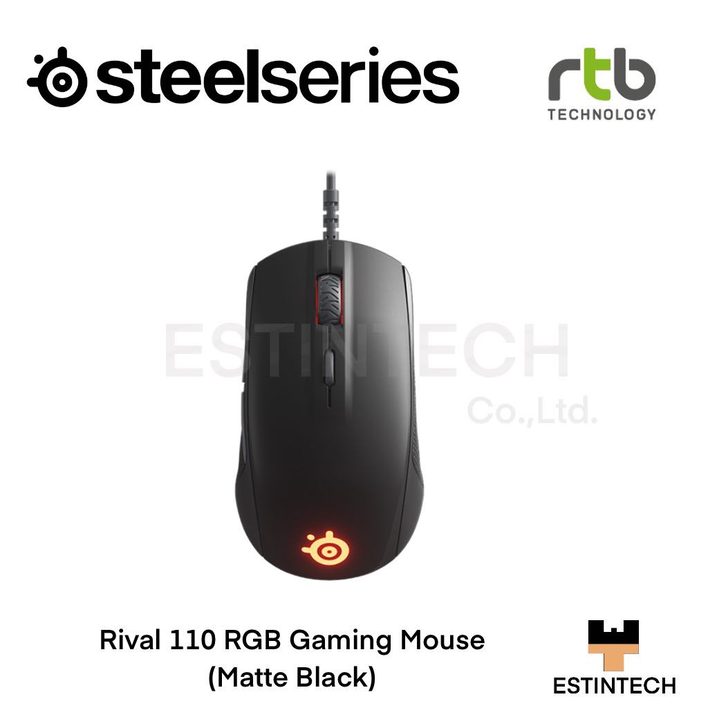MOUSE (เมาส์) SteelSeries Rival 110 RGB Gaming Mouse (Matt Black) ของ ...