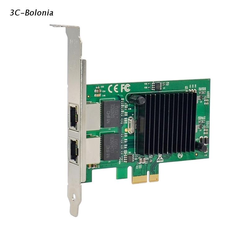 【Pc】 Pci Express X1 Dual Ports Gigabit การ์ดเครือข่ายสําหรับ Intel 82575 Rj45 Lan อะแดปเตอร์ ...
