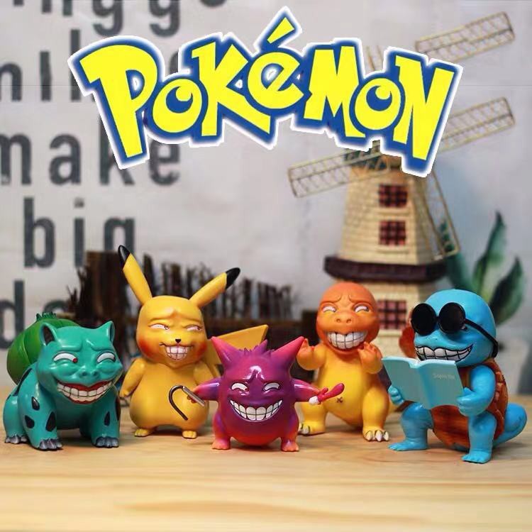 ฟิกเกอร์ Pokemon Funny Gangsta Style Pikachu Dragon Pup Bulbasaur ...