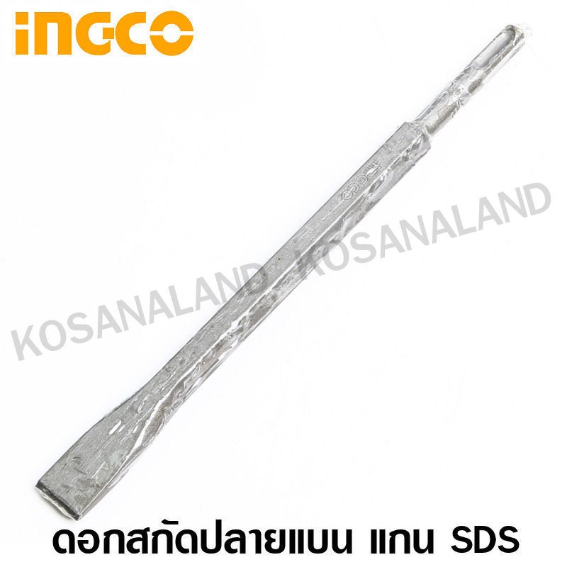 Ingco ดอกสกัดปลายแบน 14 x 250 x 20 มม. แกน SDS รุ่น DBC0122501 ( SDS ...