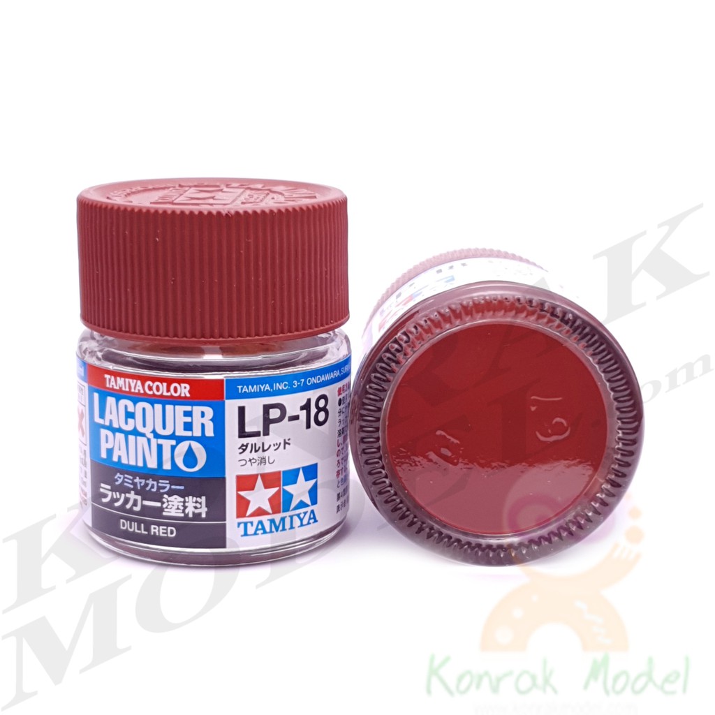สีทามิย่าสูตรแล็คเกอร์ Tamiya Lacquer paint LP18 Dull red 10ML | Shopee Thailand