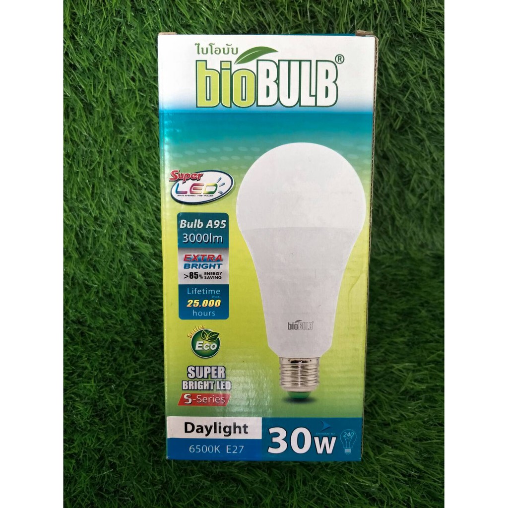 Biobulb หลอดไฟ LED BULB S-Series ขั้ว E27-30 วัตต์ แสงเดย์ไลท์ | Shopee Thailand