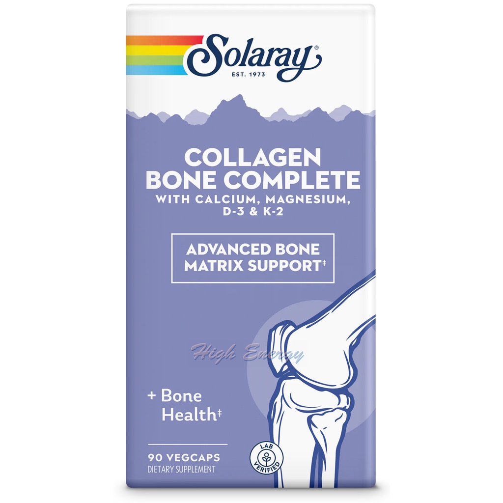 Solaray, Collagen Bone Complete, Advanced Bone Matrix Support, 90 ...