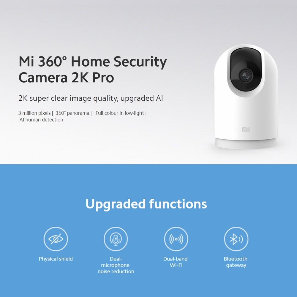 Xiaomi Mi 360° Home Security Camera 2K Pro (Global Version) กล้องวงจร ...