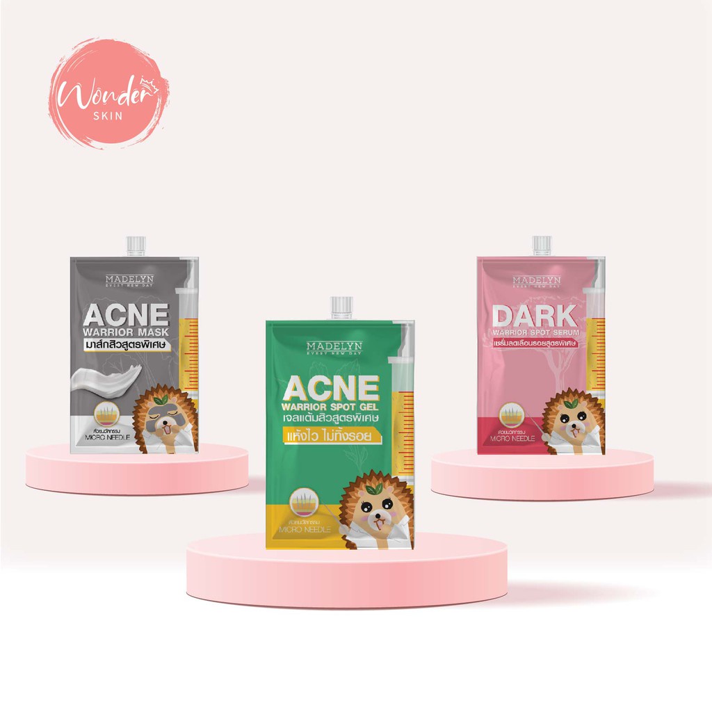 Madelyn, Acne Warrior Spot Gel , Acne Warrior Mask, Dark Warrior Spot ...