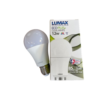 Lumax L&E LED Bulb A60 หลอดไฟบ้าน E27 12W แสงสีนวล คูลไวท์ 4000K | Shopee Thailand