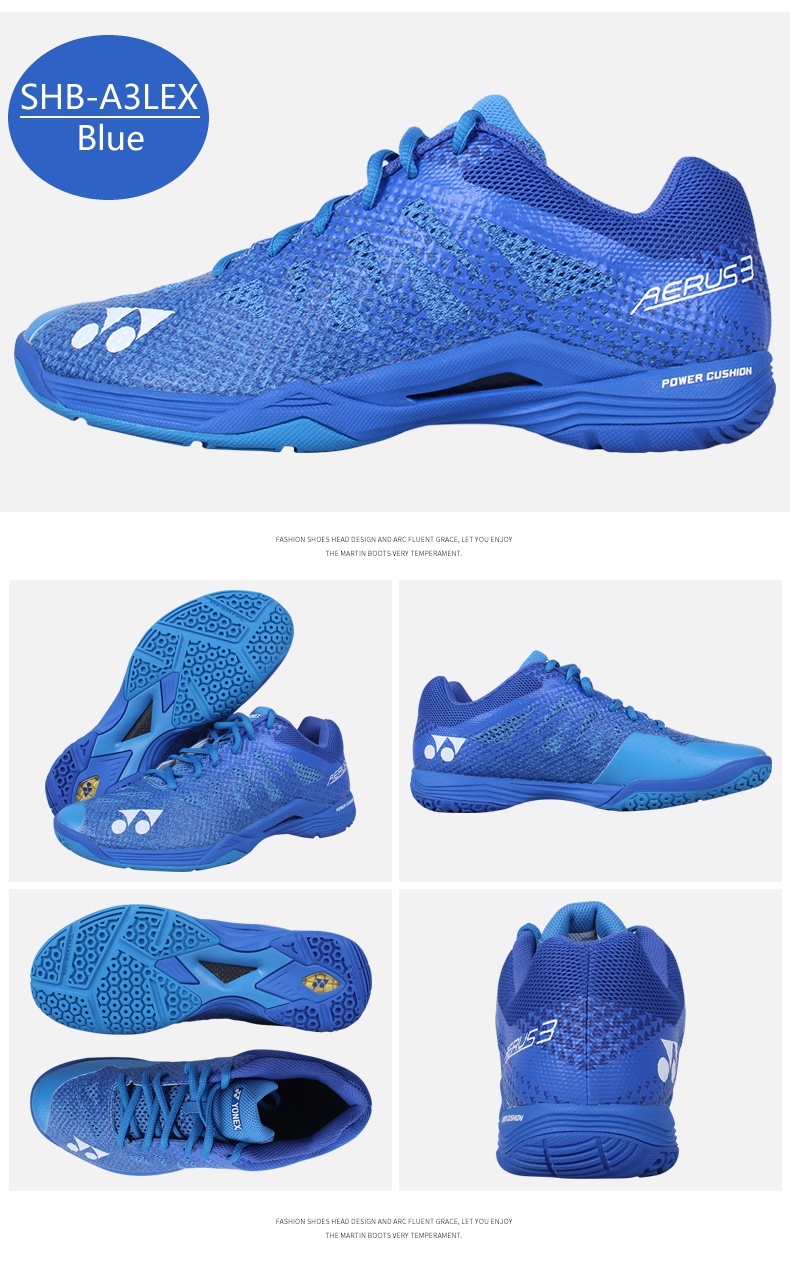 YONEX POWER CUSHION AERUS 3 รองเท้าแบดมินตันสำหรับ Unisex Professional ...