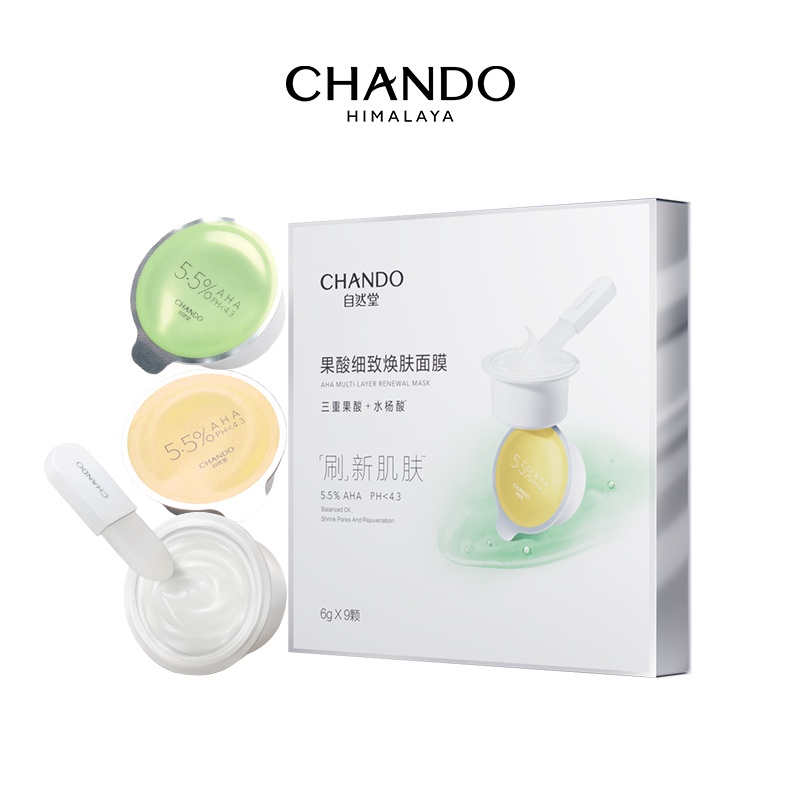 CHANDO Himalaya 自然堂 AHA-BHA-PHA Exfoliating Anti Acne Facial Mask (1 PC ...