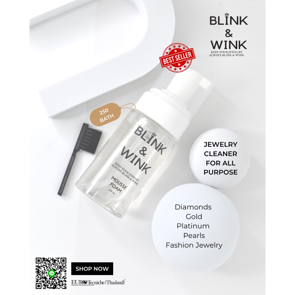BLINK & WINK (KEEP YOUR JEWELRY ALWAYS BLINK & WINK) น้ำยาล้าง ...