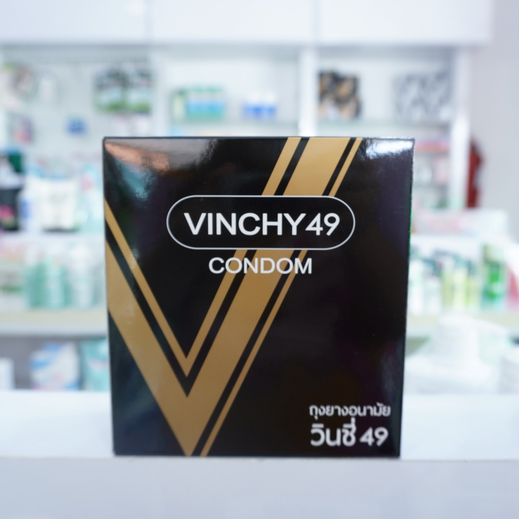 Vinchy วินชี่ 49 มม. ผิวเรียบ 12กล่อง/36ชิ้น ( ไม่ระบุสินค้าหน้ากล่อง ...