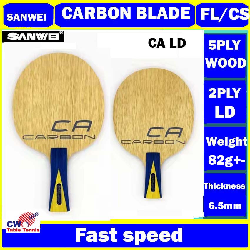 Sanwei CA LD ใบมีดปิงปอง 5 ไม้อัด + 2 LD คาร์บอนไฟเบอร์ Lymphoid ...